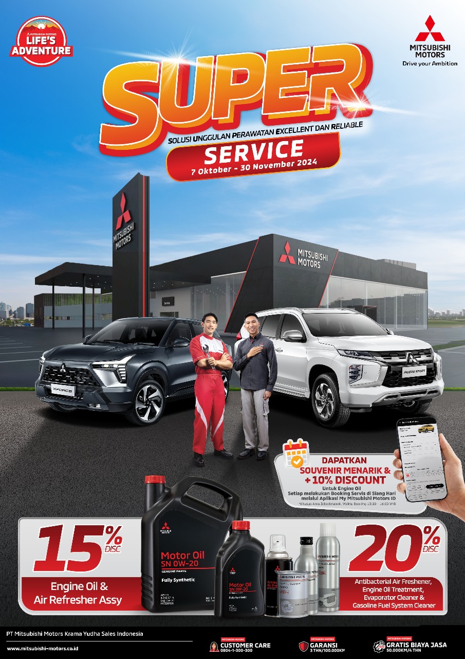 Mitsubishi Motors Tebar Diskon Servis Lewat Program Super – garduoto.com